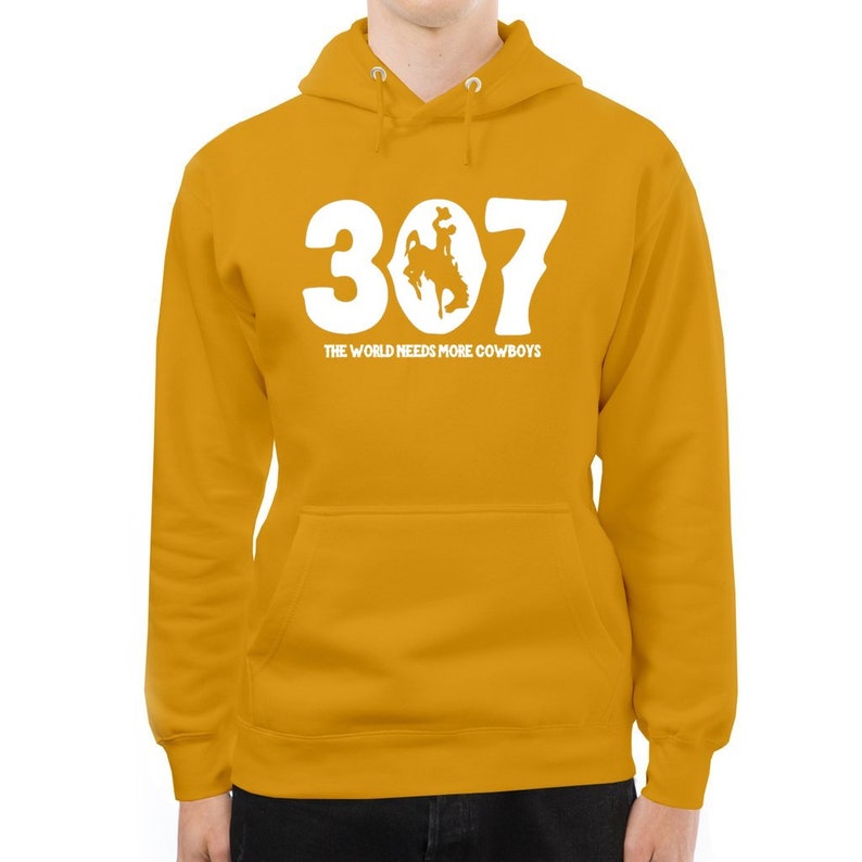 Wyoming 307 the World Needs More Cowboys White Hoodie - Etsy
