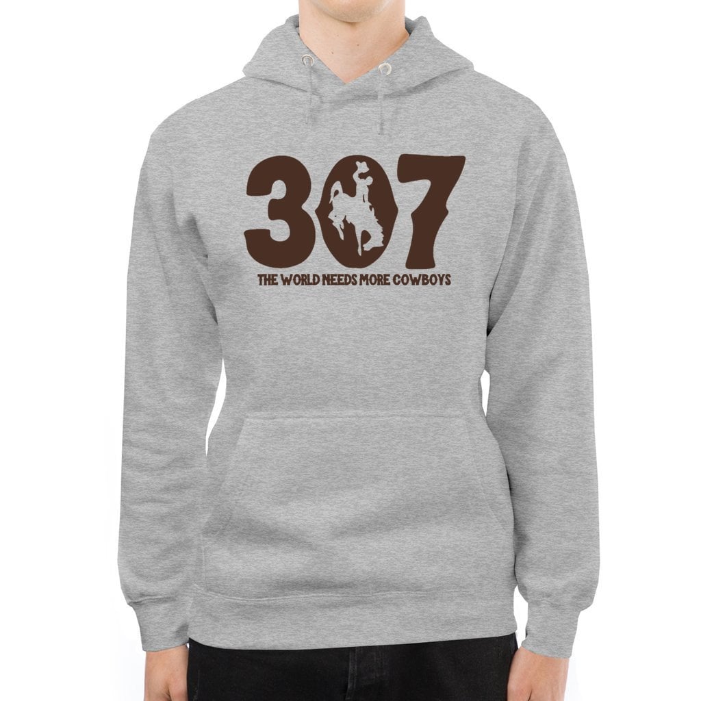 Wyoming 307 the World Needs More Cowboys Hoodie - Etsy