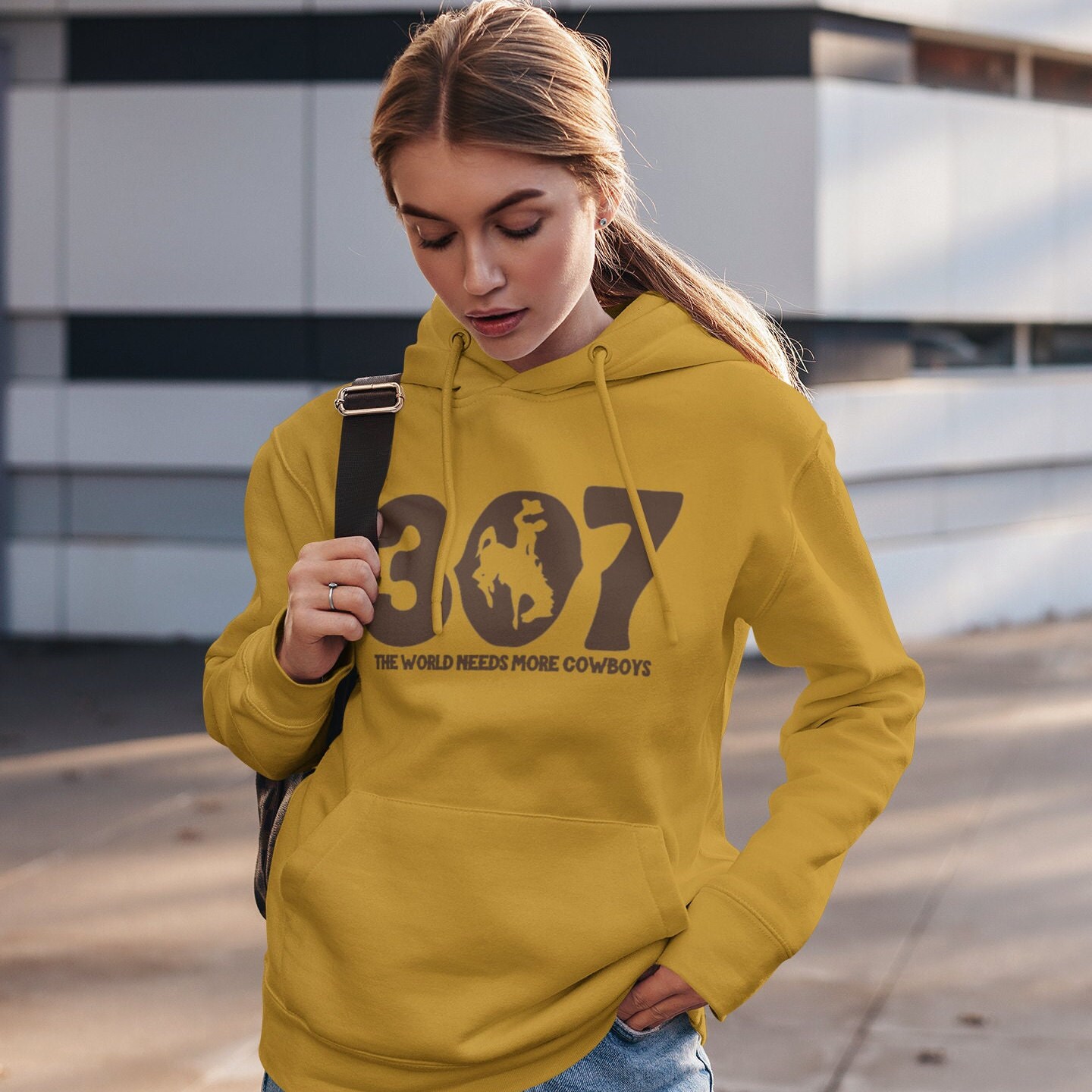 Wyoming 307 the World Needs More Cowboys Hoodie - Etsy