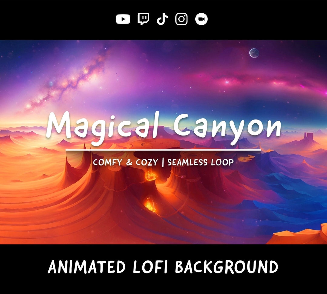 Magical Canyon | Animated Lofi Background | Wallpaper Package | Youtube ...