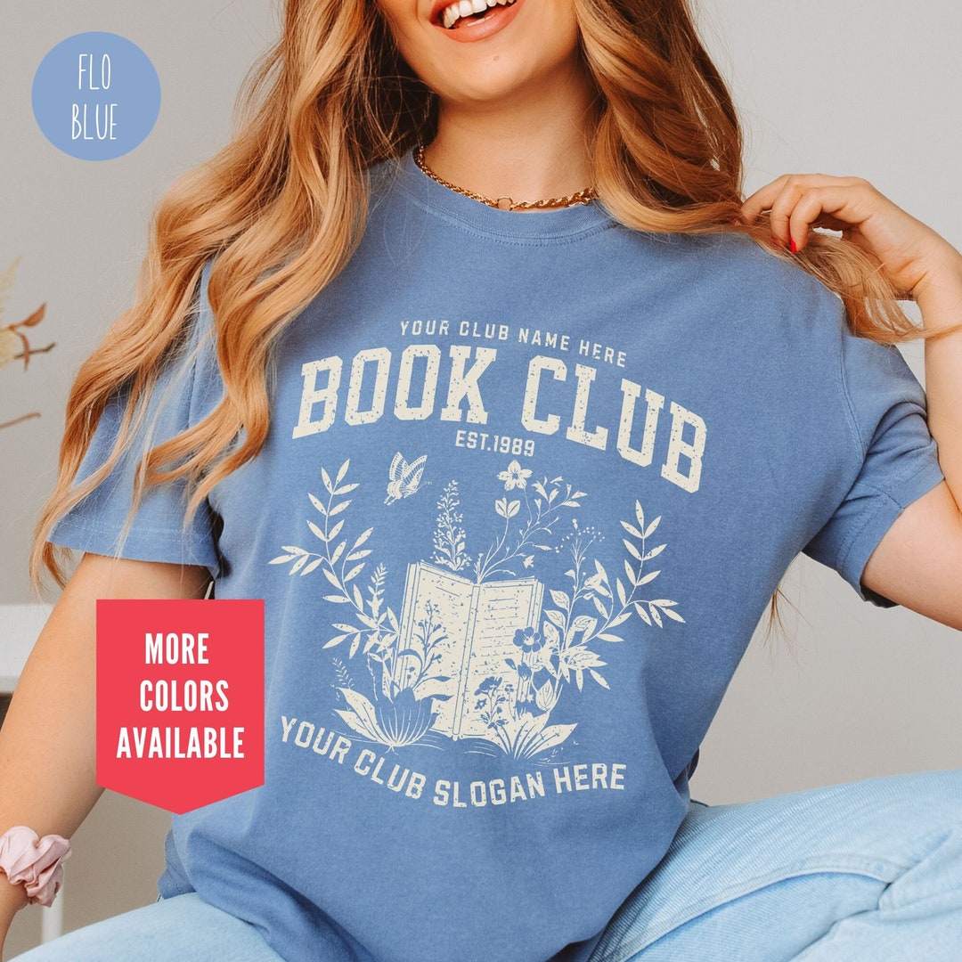 Customized Book Club Shirt Bookish Comfort Colors Shirts Book Club ...