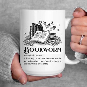 Bookworm Definition Mug for Book Lover Gift for Bibliophile ...