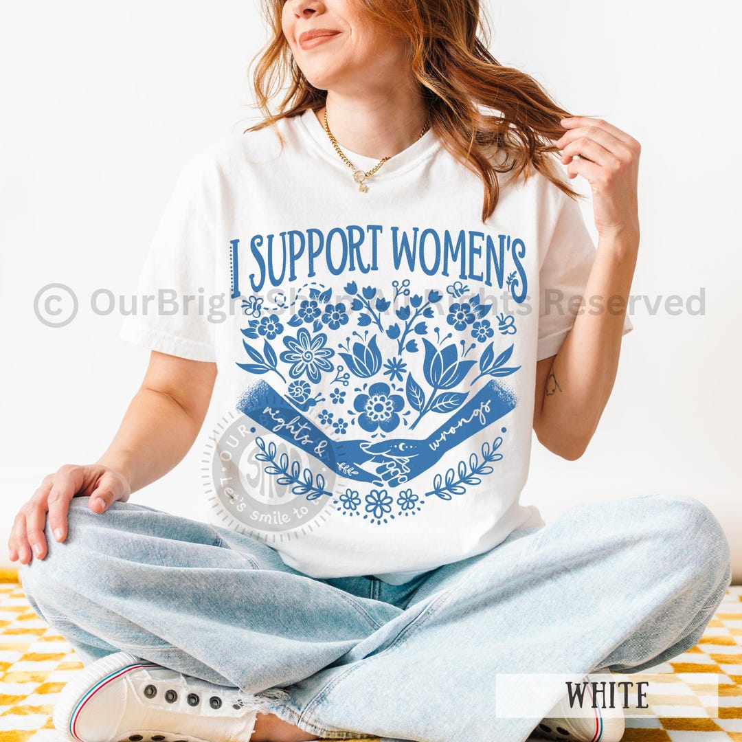 Women's Rights & Wrongs Shirt Floral Equality Activist Merch ...