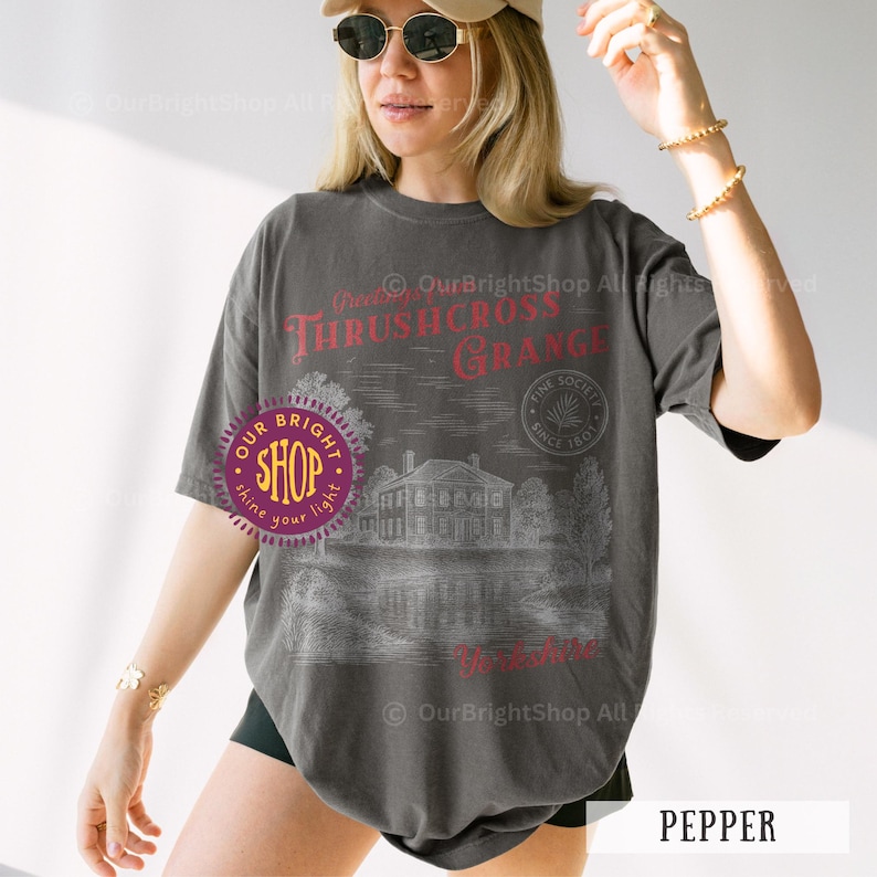 Thrushcross Grange T-shirt Wuthering Heights Shirt Gothic Romance Book ...