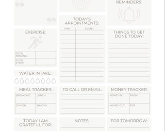 Retro Daily Planner - Etsy