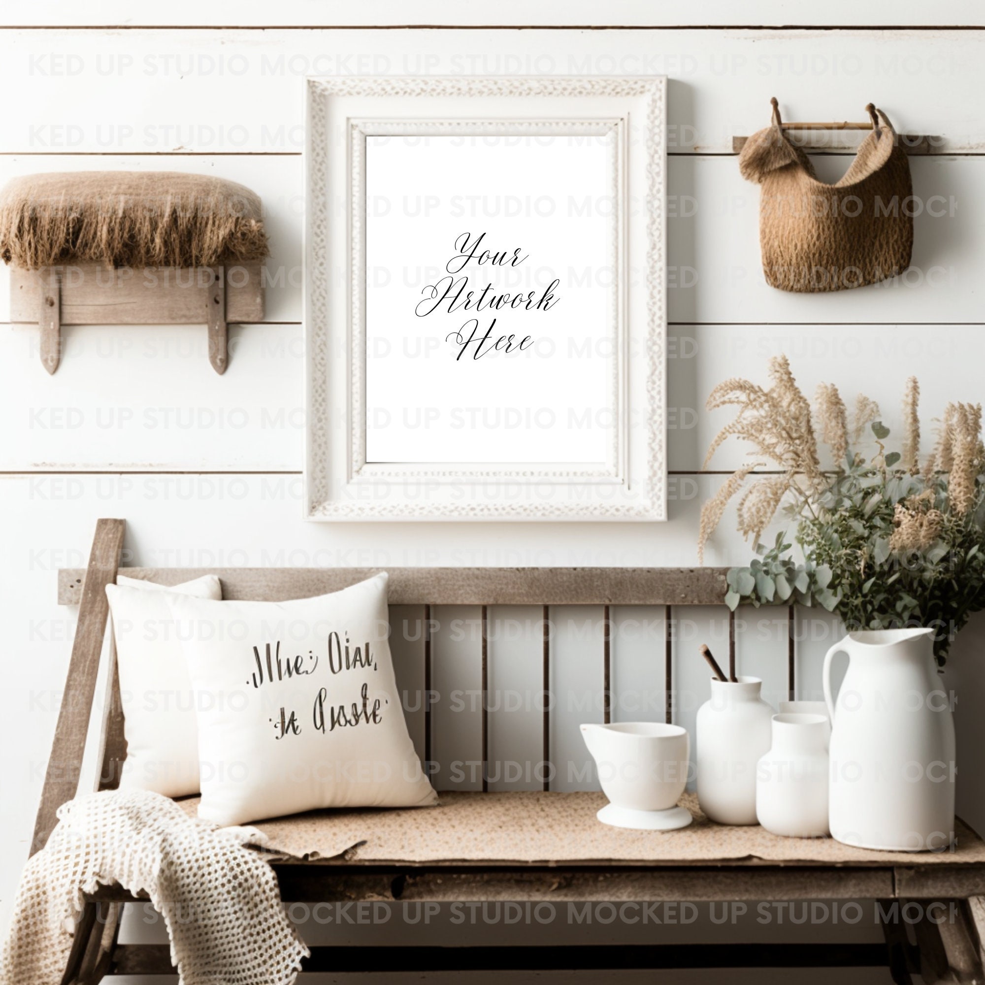 Farmhouse Kitchen Frame Mockup Bundle, Mockup Frame, Frame Mock Up ...