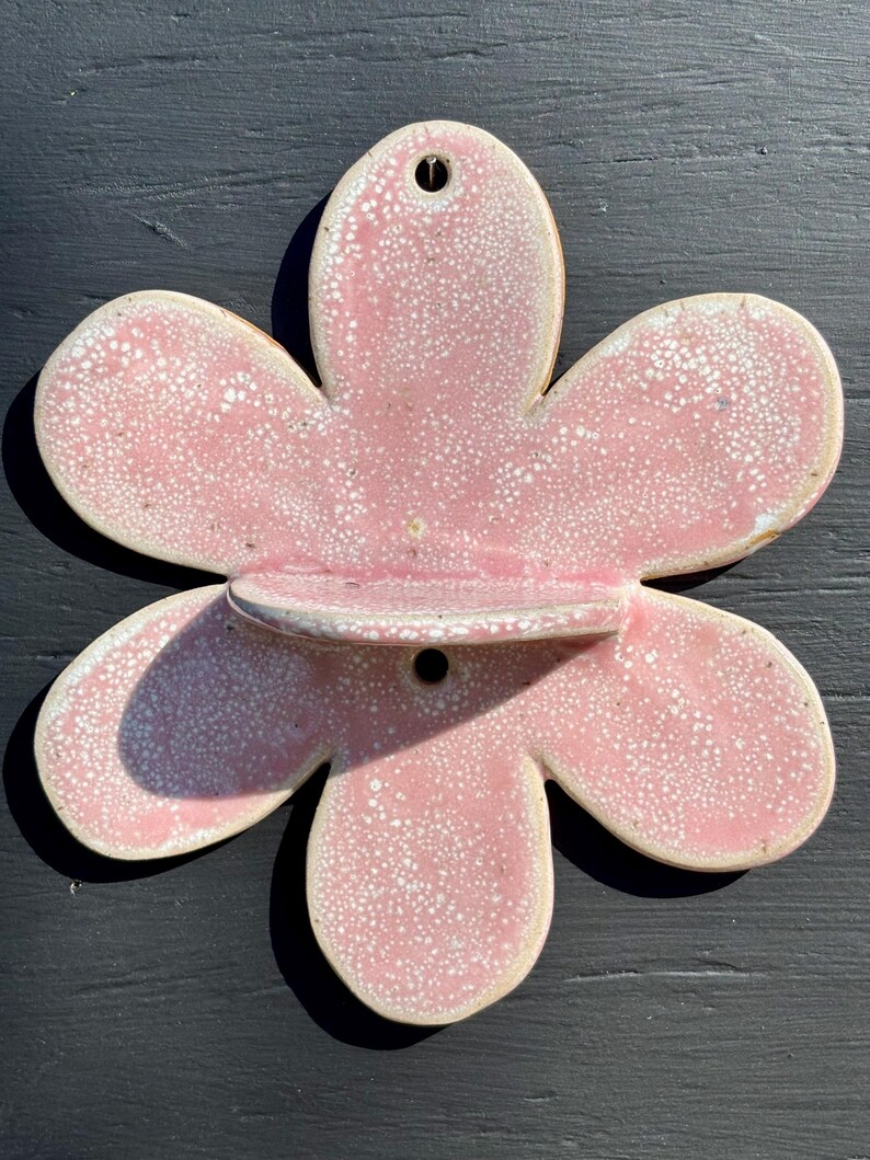 Pink Flower Wall Shelf - Etsy