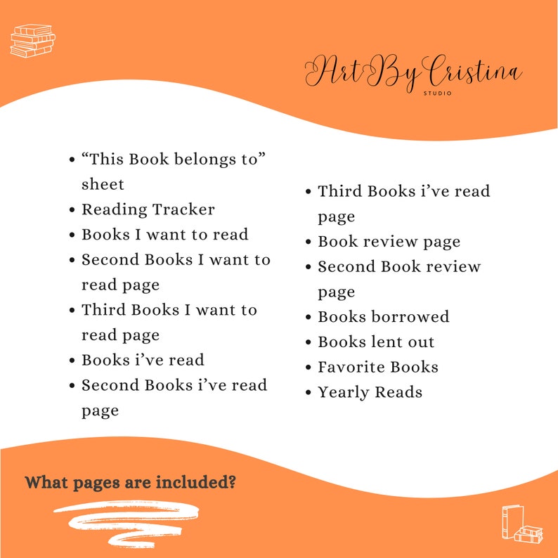 Digital Reading Journal, Printable Reading Log, Book Tracker, Reading ...