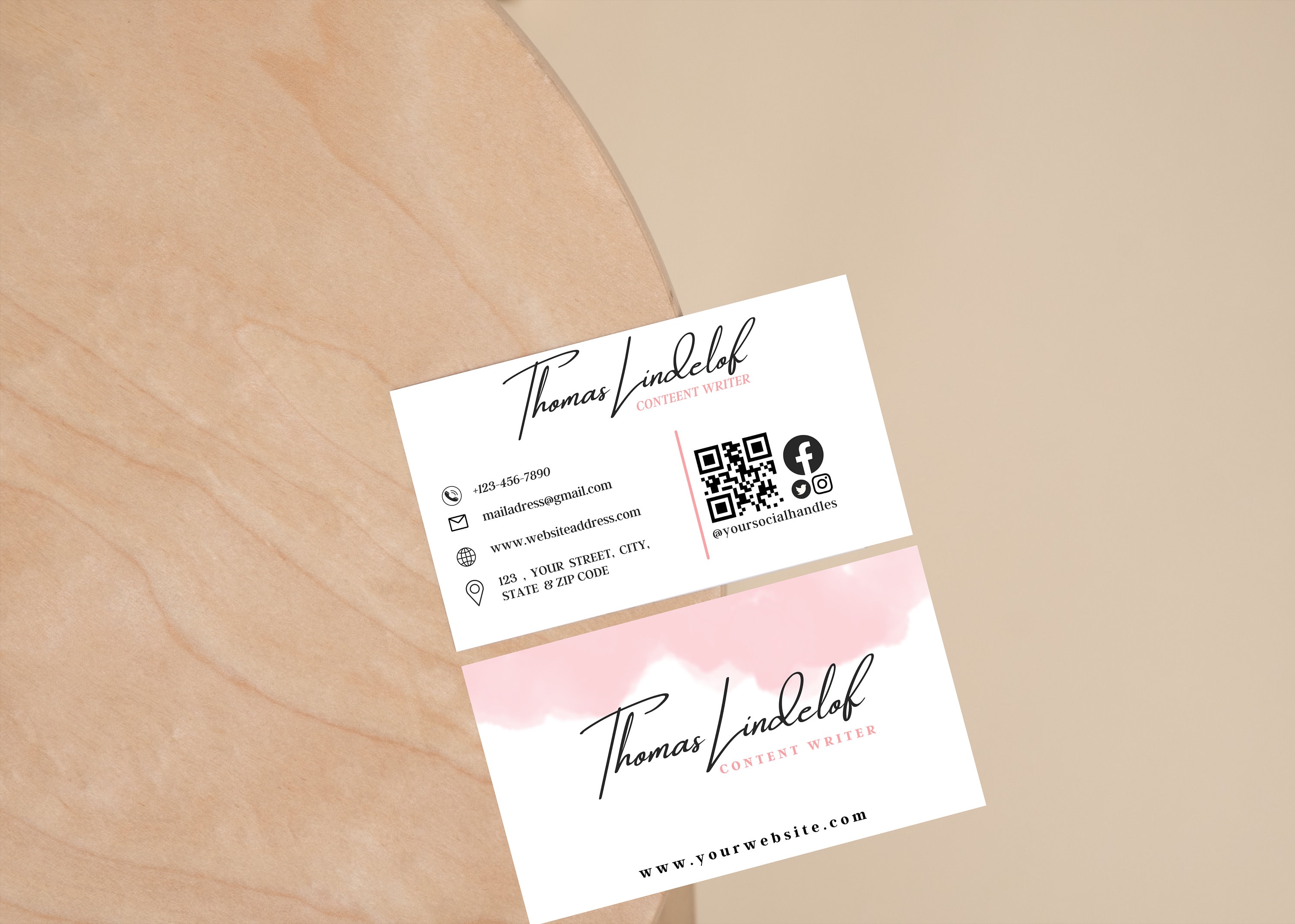BUSINESS CARD TEMPLATE, Customizable Template, Custom Business Template ...