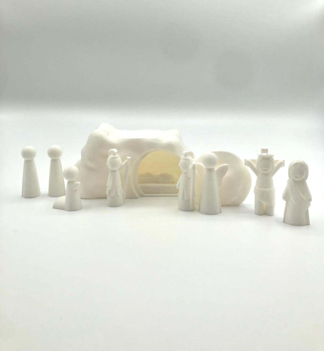 Easter Resurrection Nativity Set – 13-piece Display With Garden, Cross ...