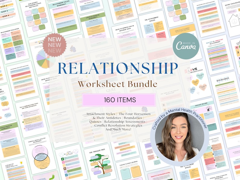 Couples Therapy Worksheet Bundle: Relationship Counseling Tools - Etsy