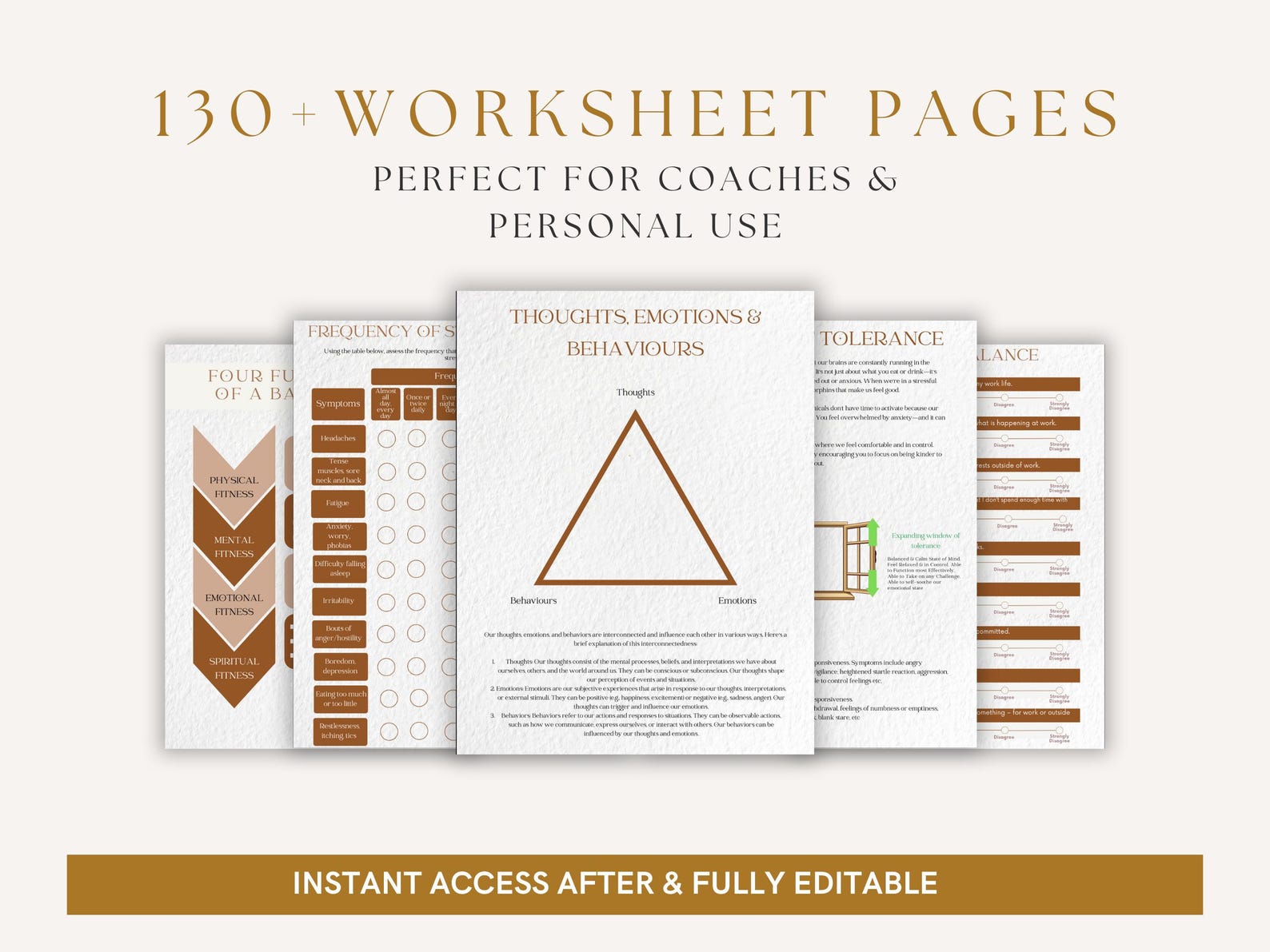 130 Coaching Worksheets | Life Coaching Tools | Life Coaching Templates ...