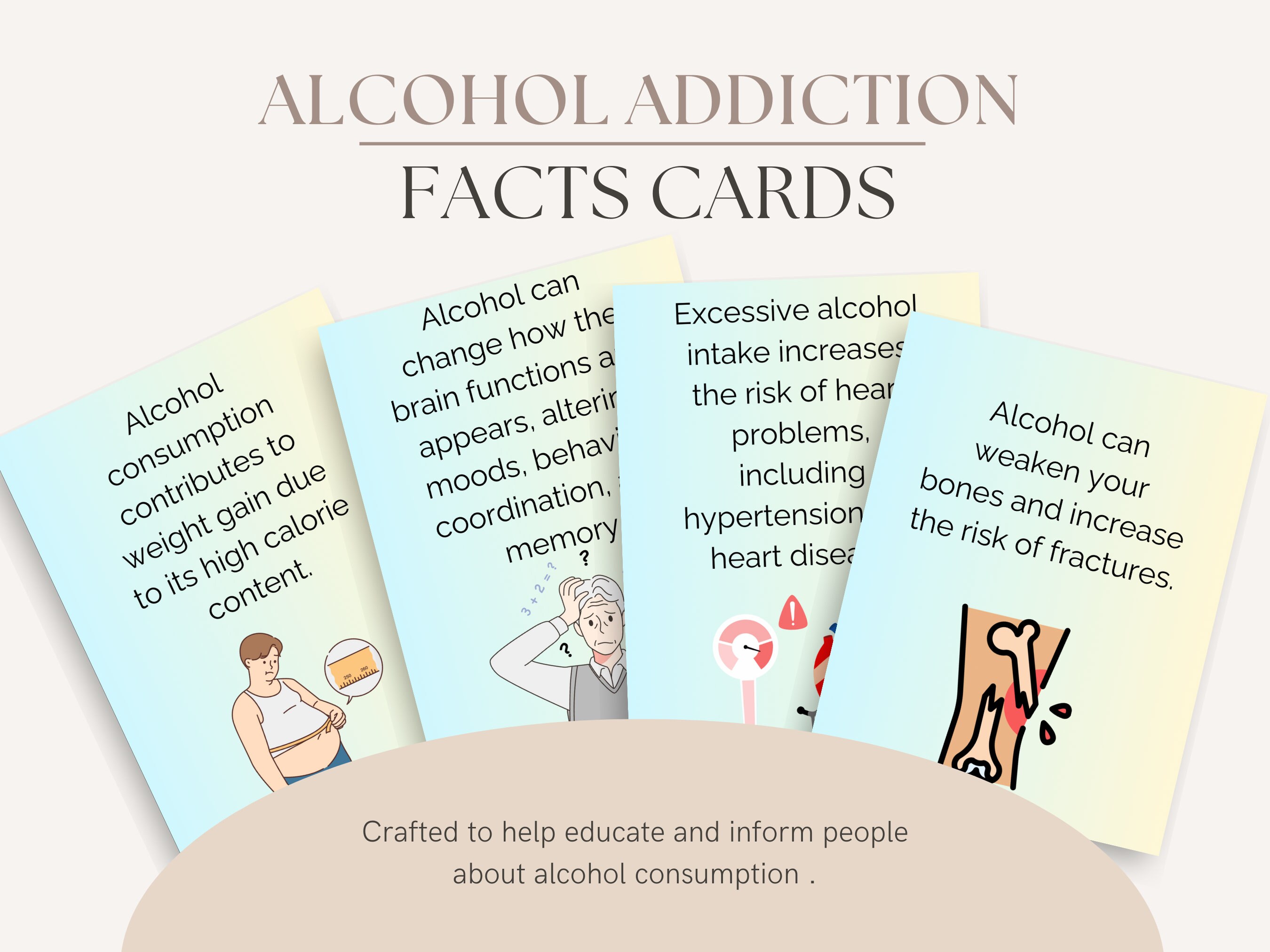 Alcohol Consumption Cards Alcohol Education Substance Abuse Quit ...