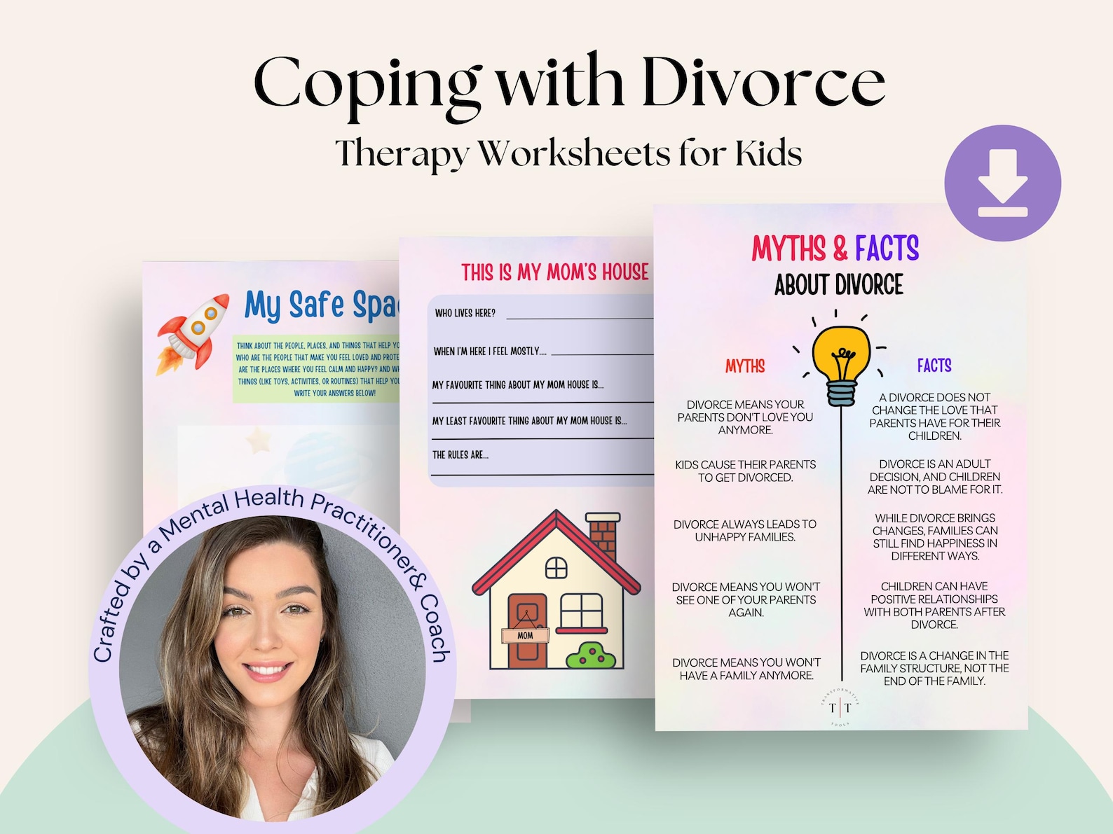 Coping With Divorce Worksheets for Kids Therapy Worksheet Kids Therapy ...