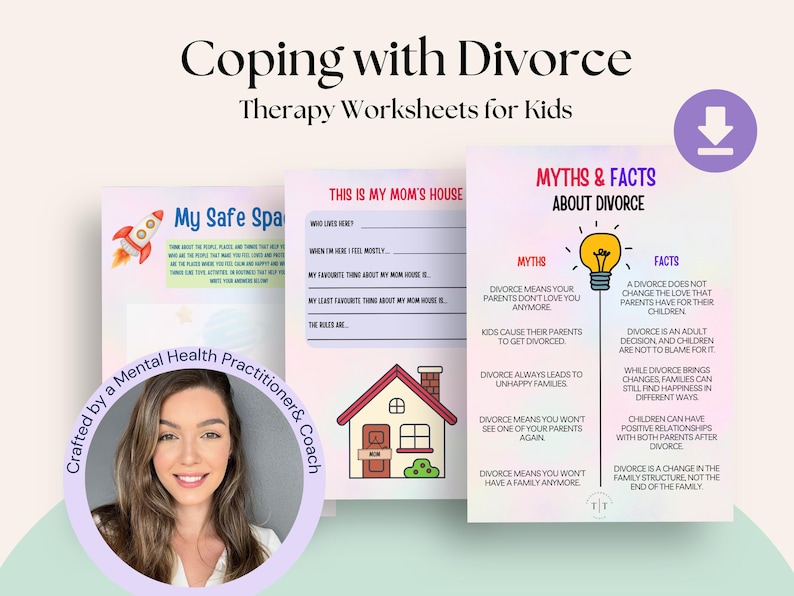 Coping With Divorce Worksheets for Kids Therapy Worksheet Kids Therapy ...