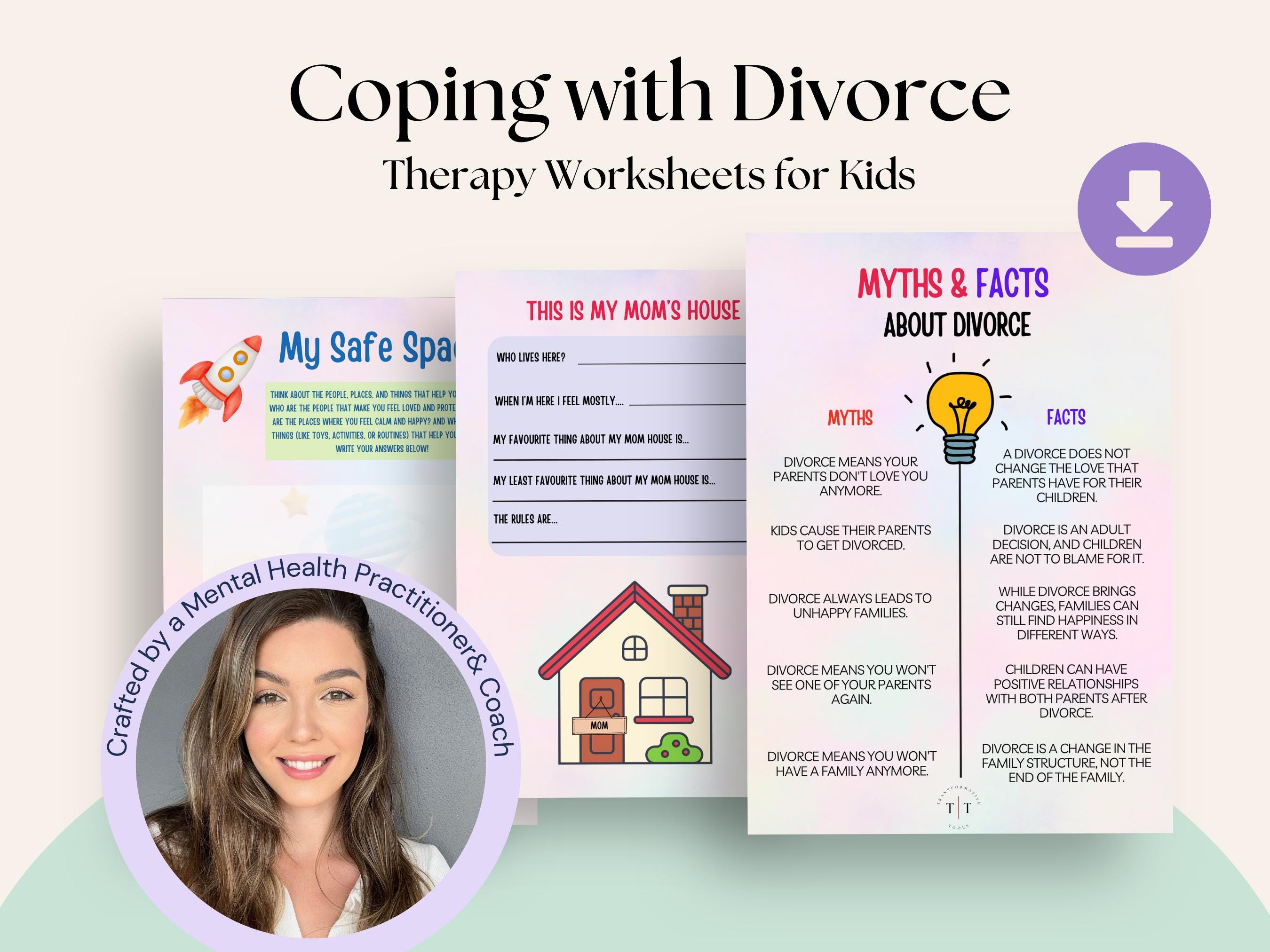 Coping With Divorce Worksheets for Kids Therapy Worksheet Kids Therapy ...