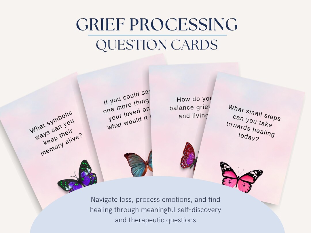 Grief Healing Printable Cards Emotional Healing Resources Self ...