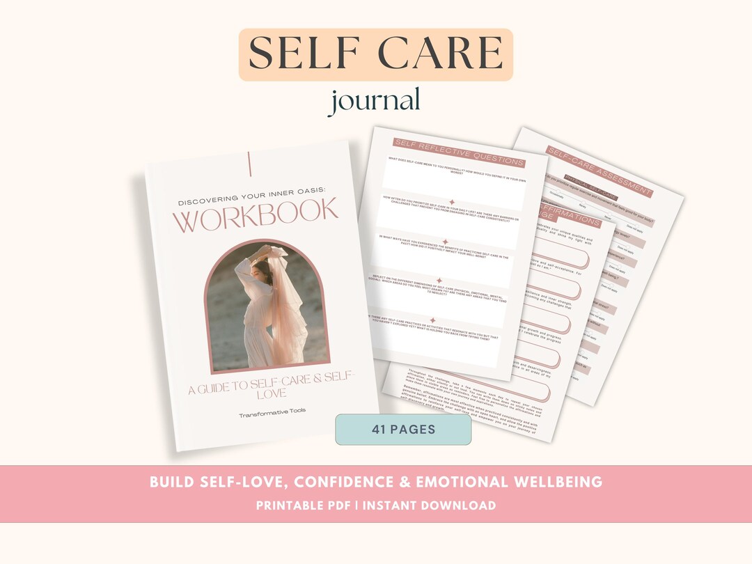 Self Care Workbook Guide | Self Care Journal Printable | Self Care ...