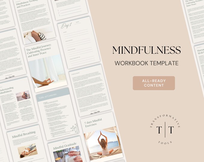 Self Care Workbook, Self Care Journal, Mindfulness Journal, Self Care ...