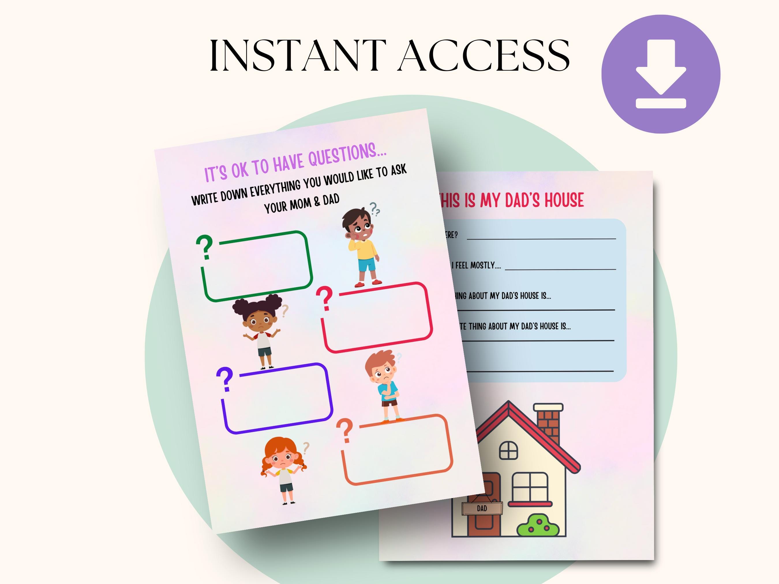 Coping With Divorce Worksheets for Kids Therapy Worksheet Kids Therapy ...