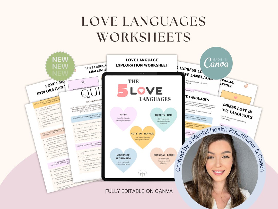 The 5 Love Languages Quiz and Worksheets , Relationship Counselling ...