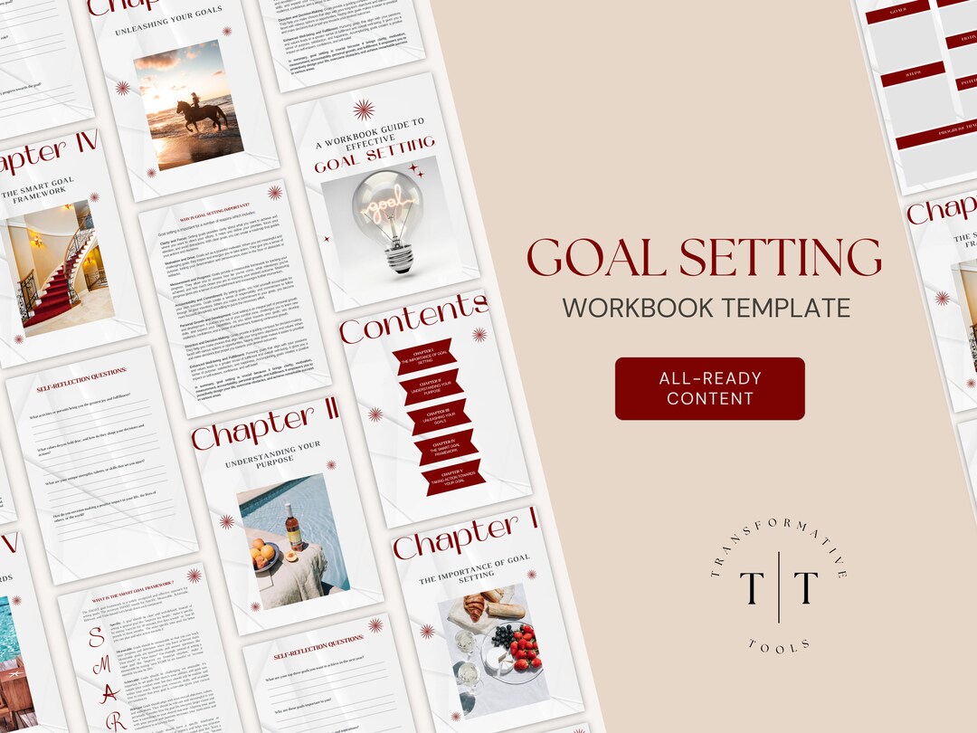 Goal Setting Workbook Template: Coaching Planner (digital Download) - Etsy