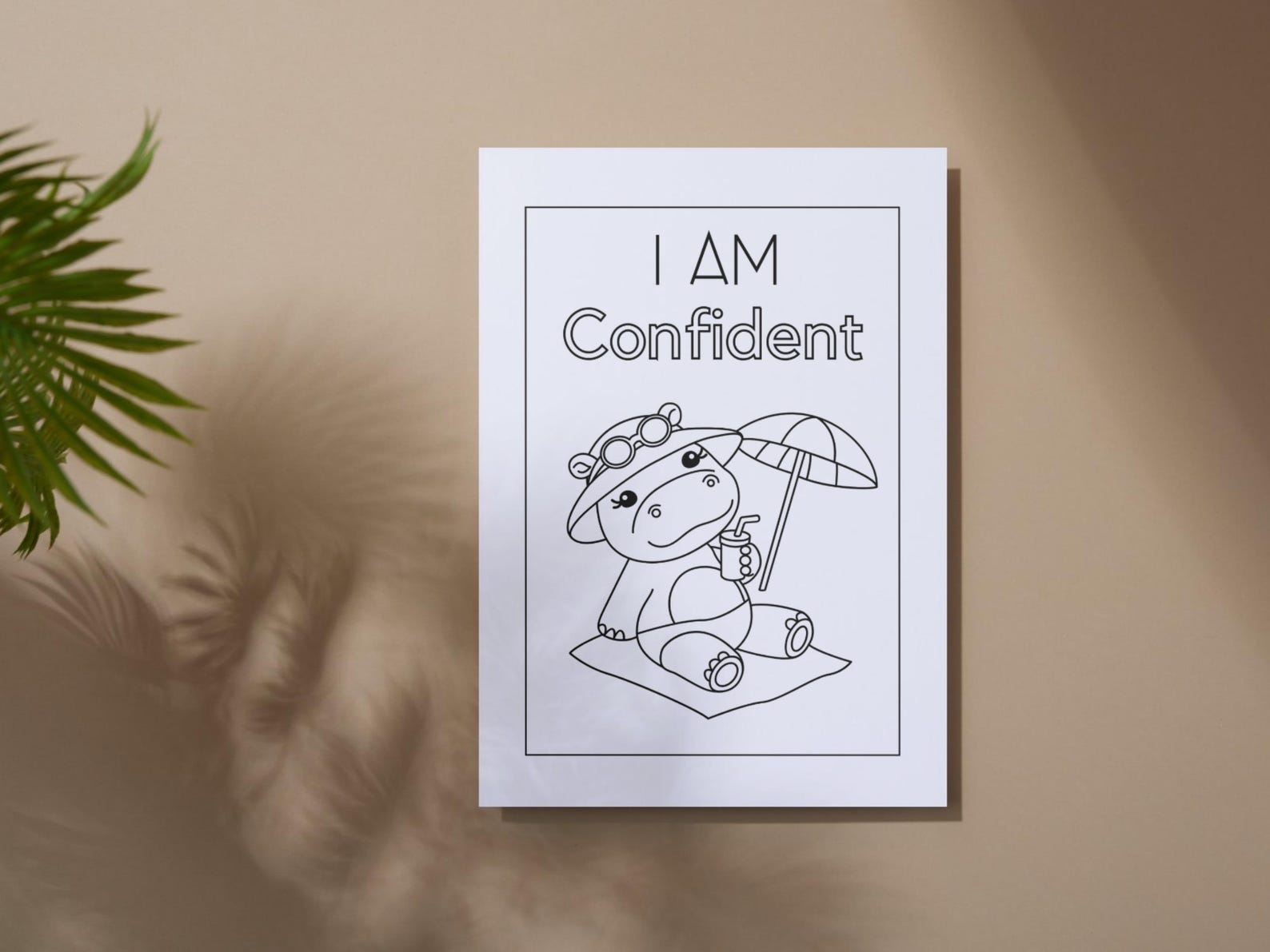 Positive Affirmation Coloring Pages for Kids: Confidence & Self-esteem ...