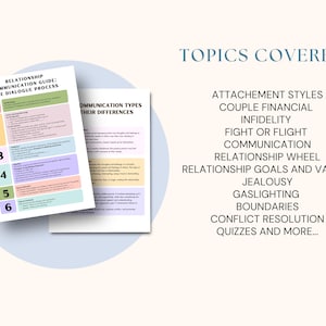 Couples Therapy Worksheet Bundle: Relationship Counseling Tools - Etsy