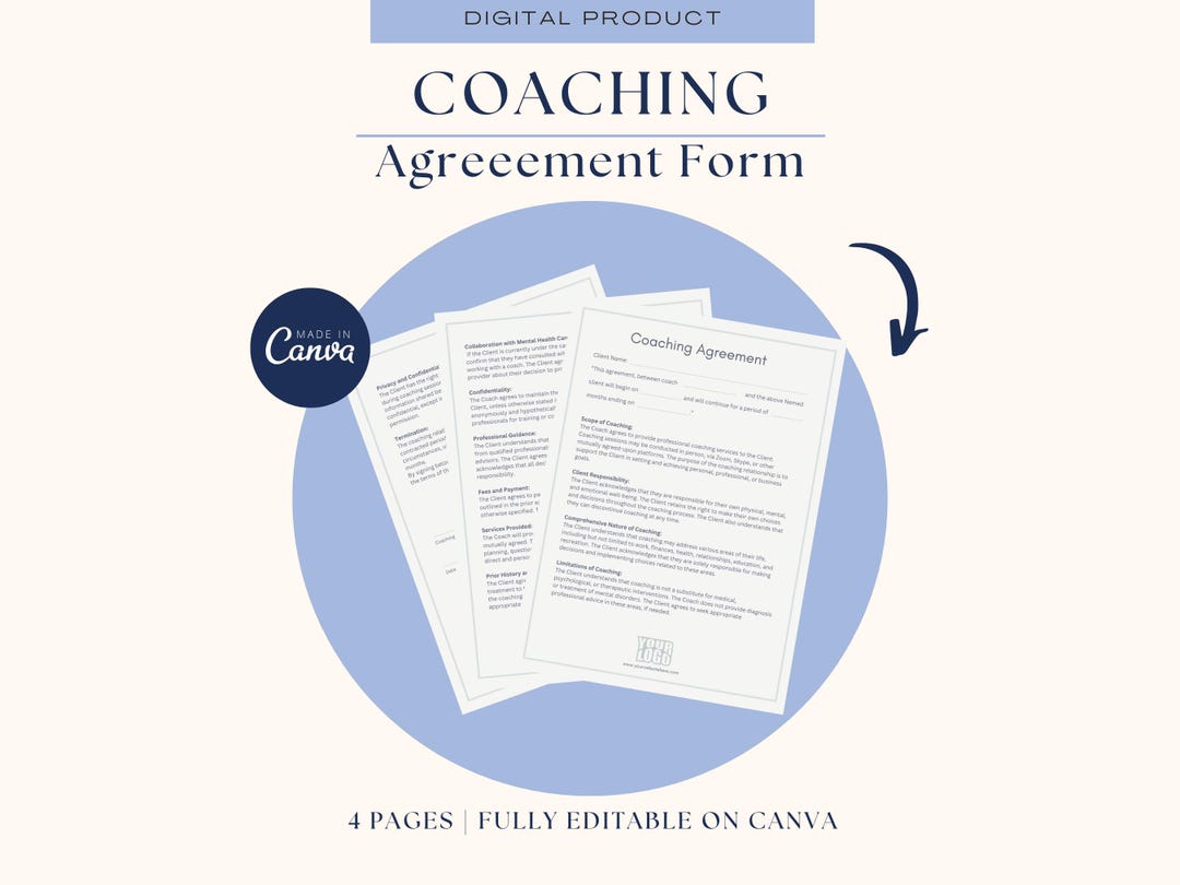 Coaching Agreement Template Coaching Terms and Conditions Life Coaching ...