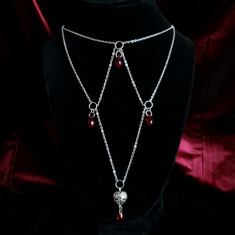 Blood Pearl Necklace - Etsy