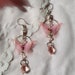 Geometric Pink Butterfly Drops - Etsy