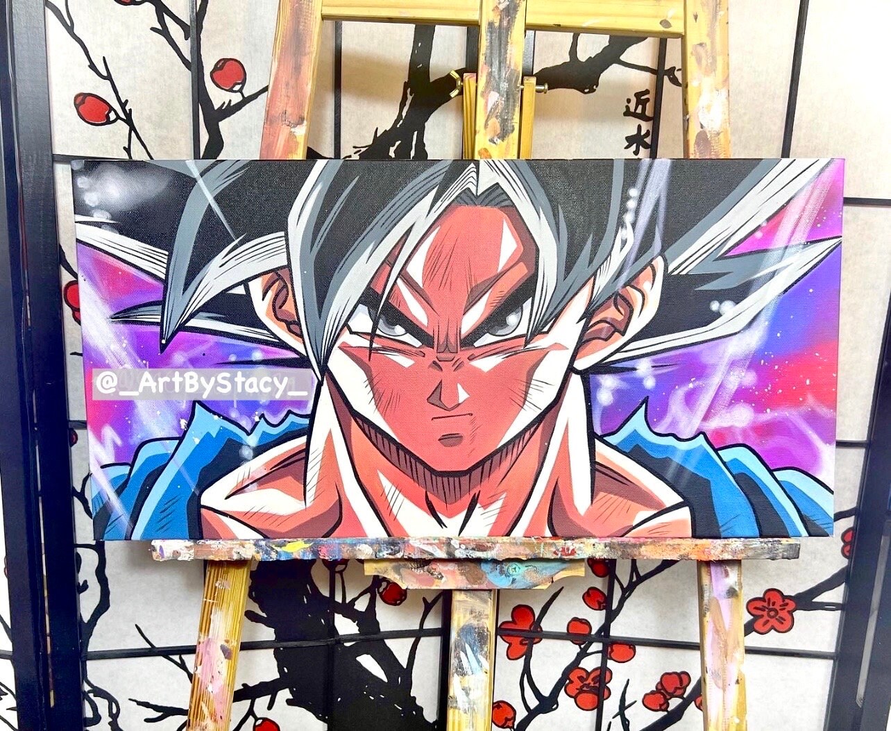 Ultra Instinct Goku Canvas Painting - Etsy