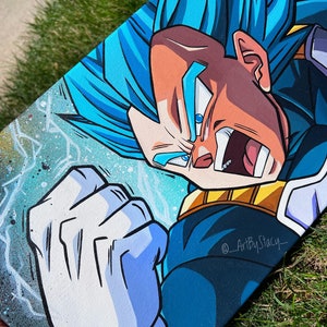 Vegeta Royal Blue CANVAS PRINT - Etsy