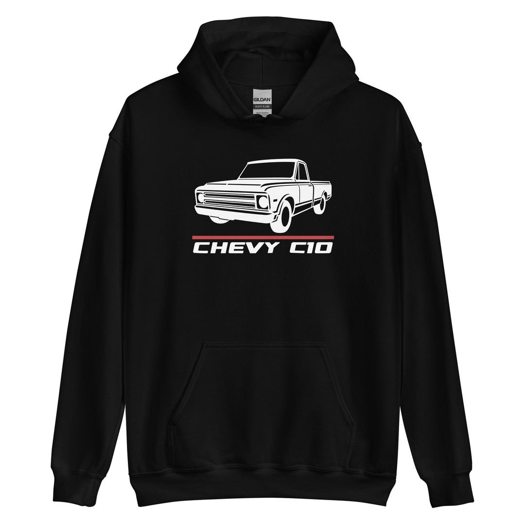 Hoodie for Chevy C10 1968 Truck Fans- Ugly Christmas Sweater Style Car ...