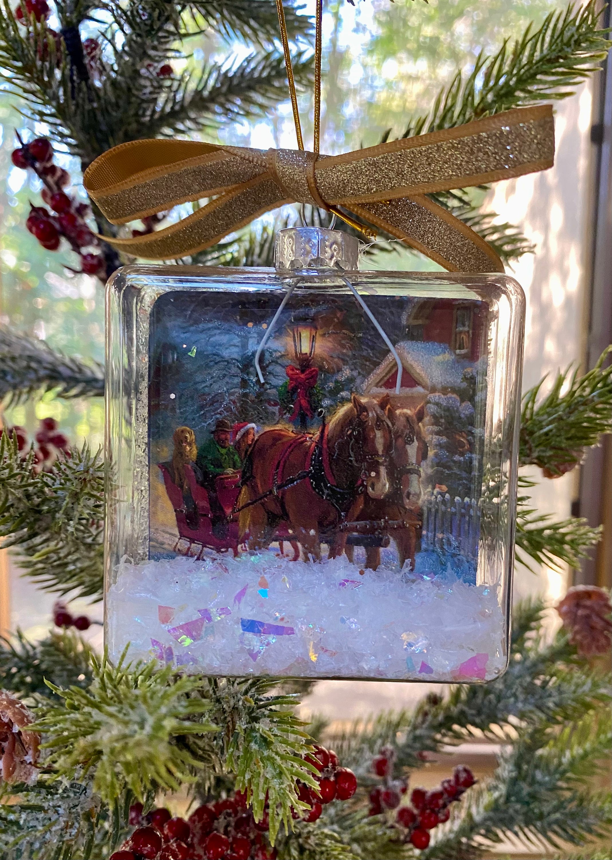 Christmas Horse & Buggy Ride Ornament - Etsy