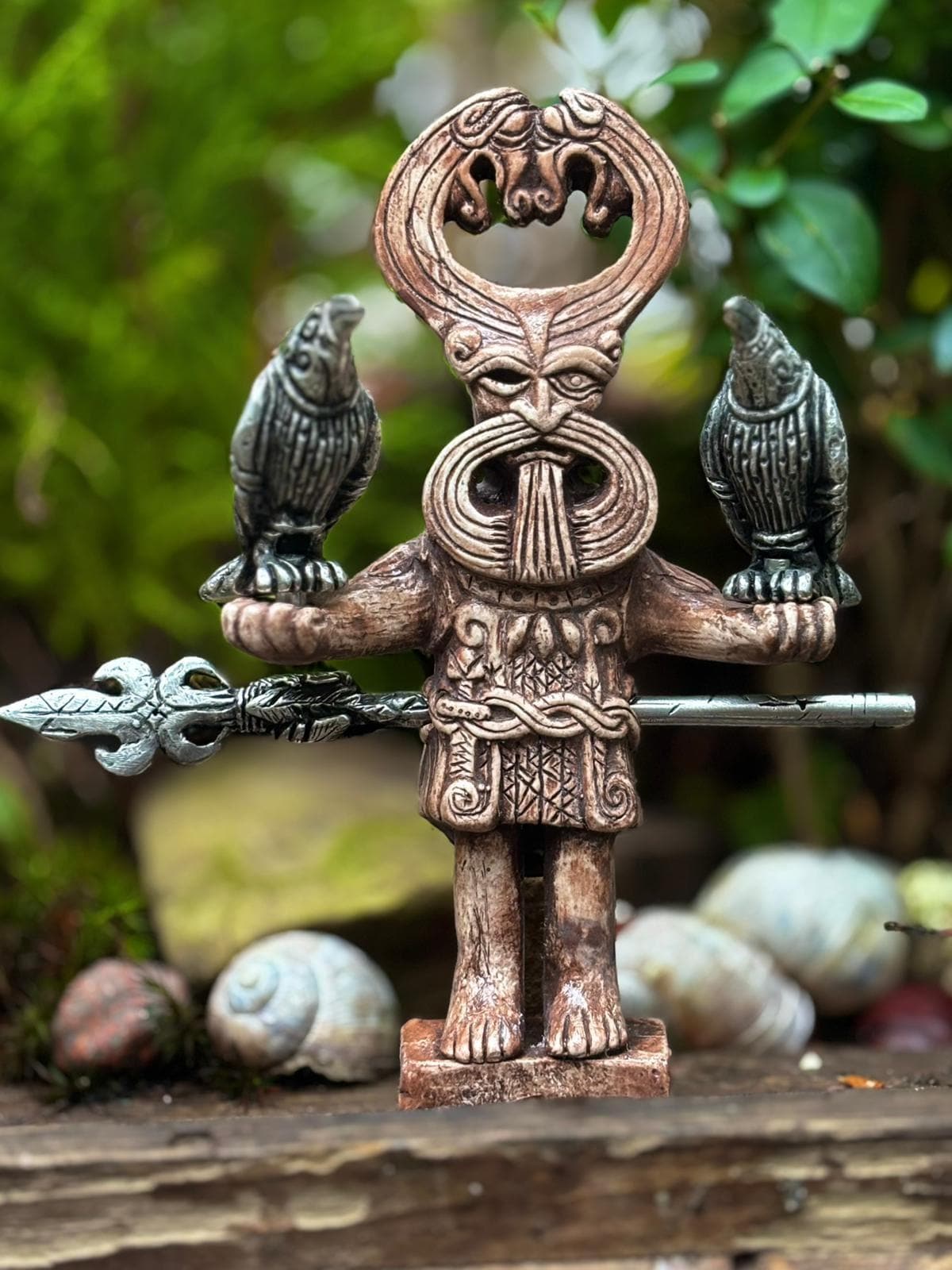 Raven God Odin Altar Figure - Etsy