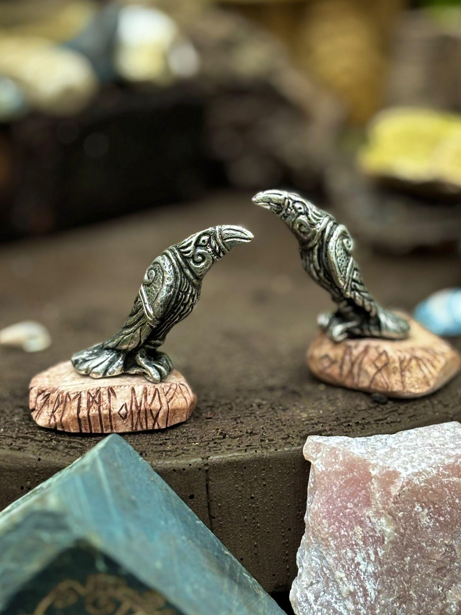 Raven God Odin Altar Figure - Etsy