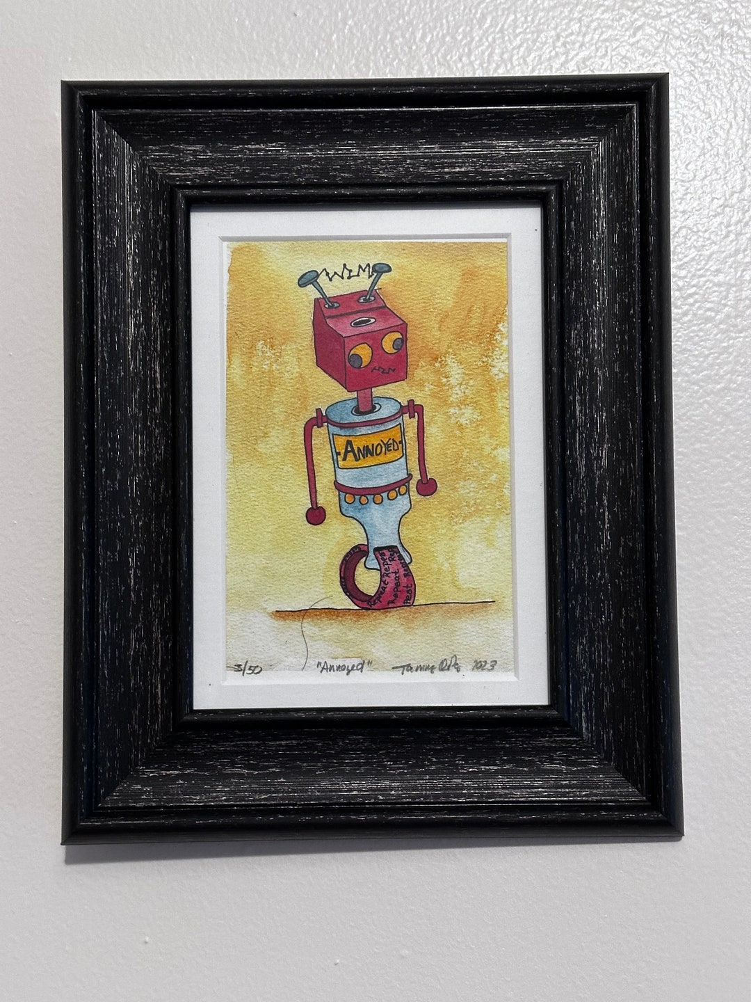 Robot Nursery Wall Art, Robot Art, Children Room, Watercolor Print ...