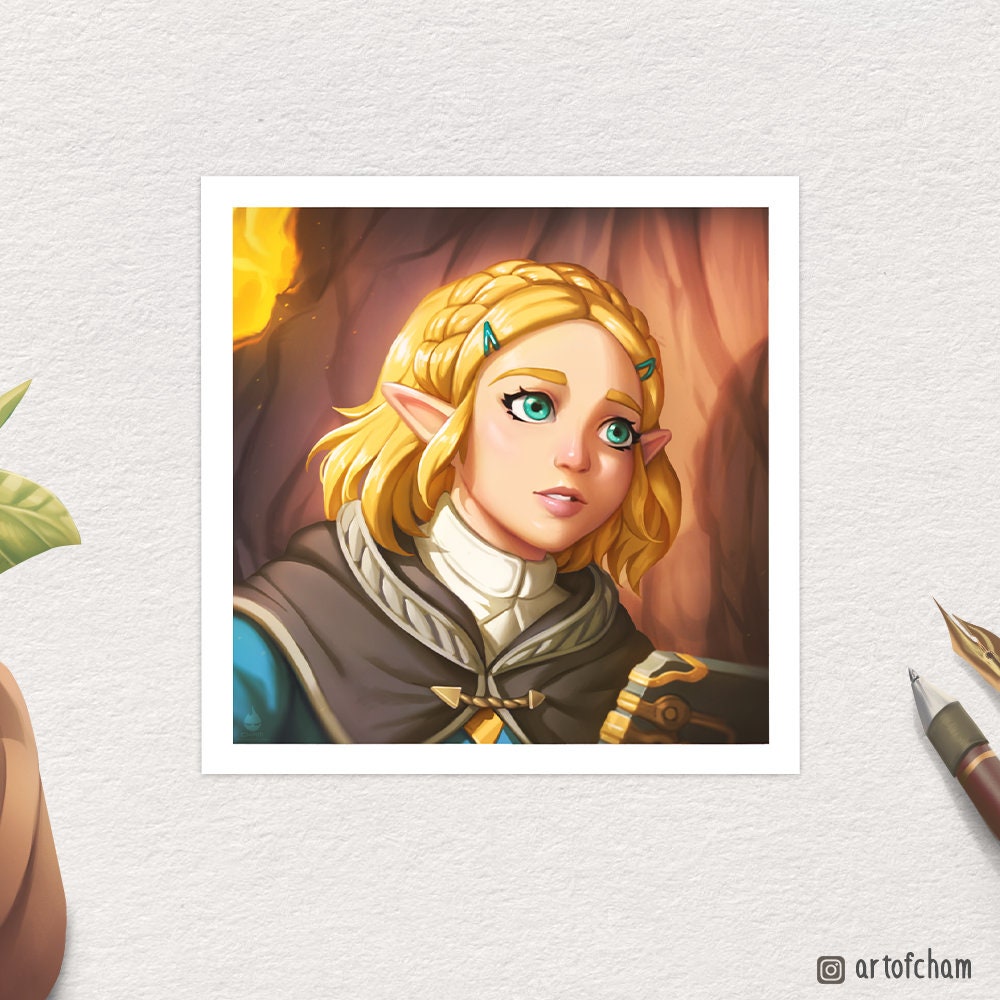 Anime Legend of Zelda TOTK Square Art Print Anime Small - Etsy