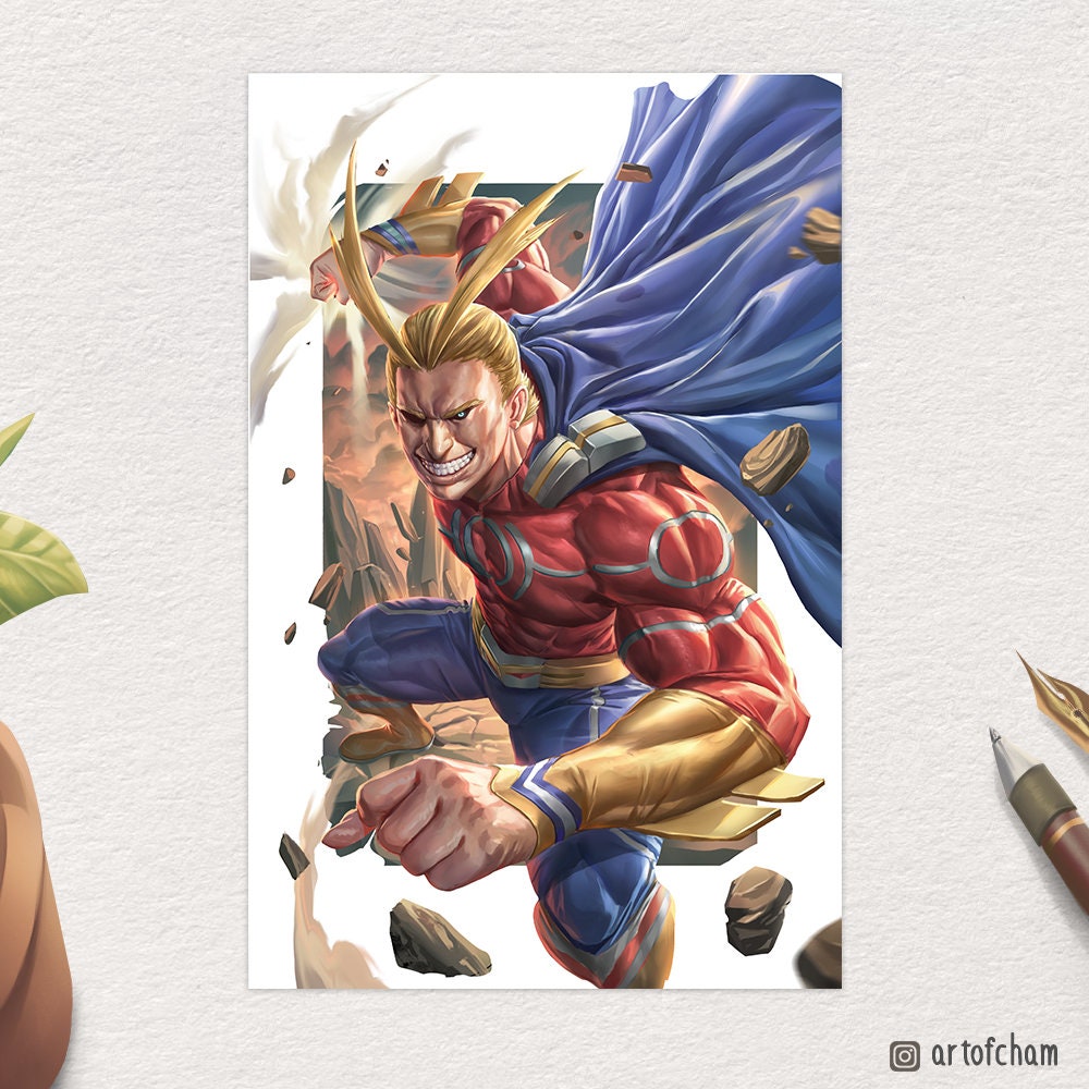 Anime Pro Hero, BNHA Art Print , Anime Art Print, Class 1A, Anime Small ...