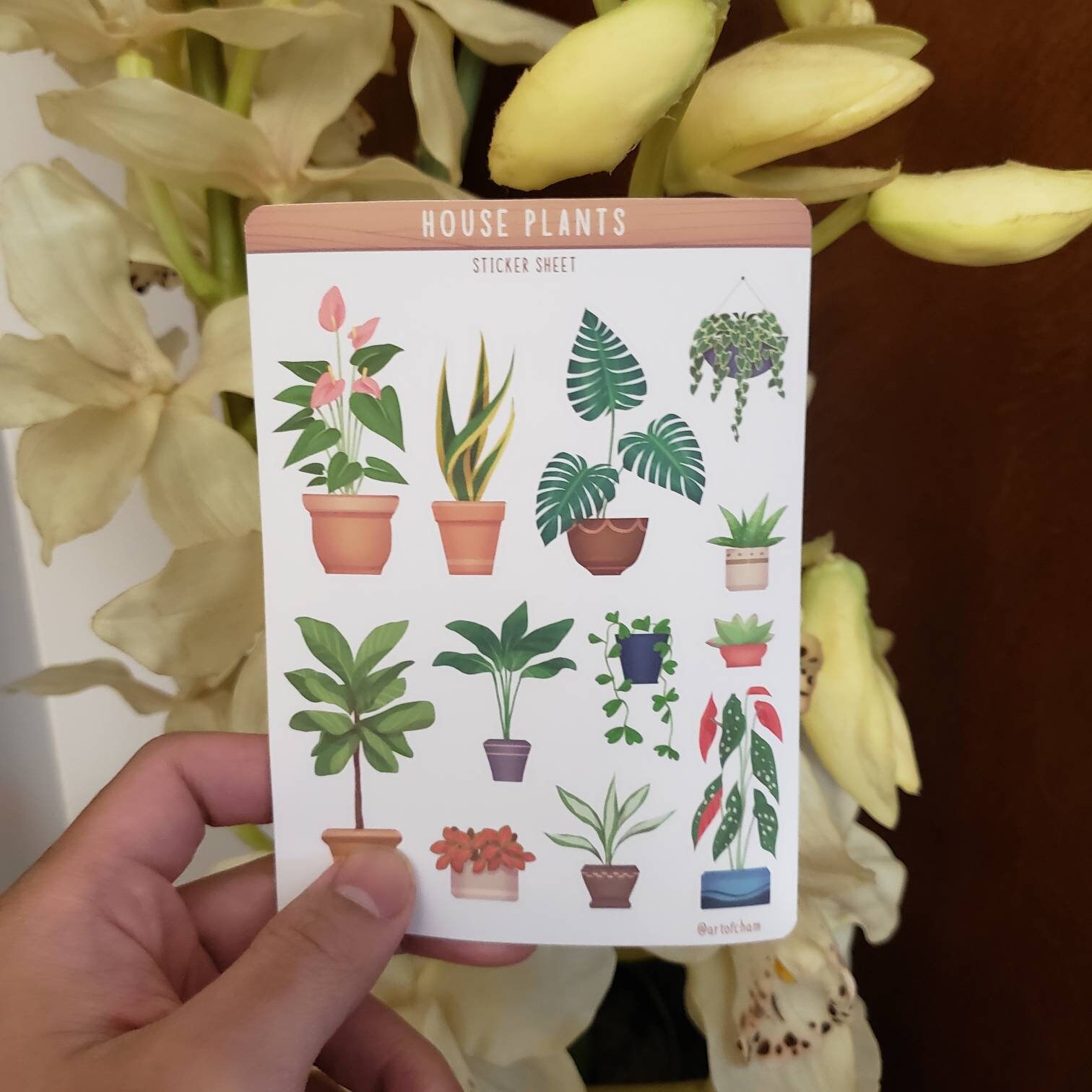 House Plants Stickers, Nature Stickers , Small Plant Stickers ...