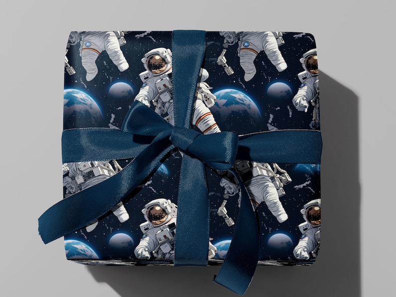 Astronaut Gift Wrap, Space Wrapping Paper - Etsy