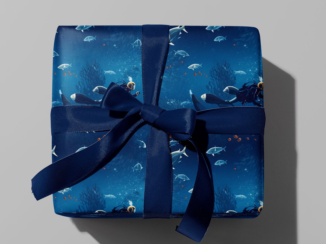 Scuba Diving Gift Wrap - Etsy