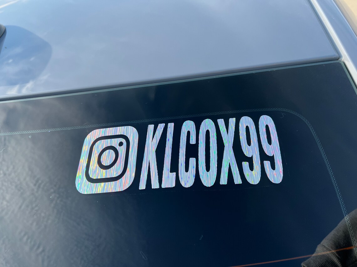 Custom Instagram Decals - Etsy