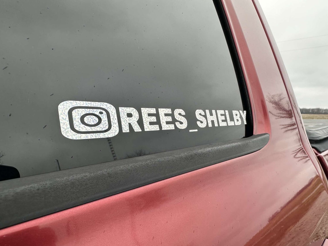 Custom Instagram Decals - Etsy