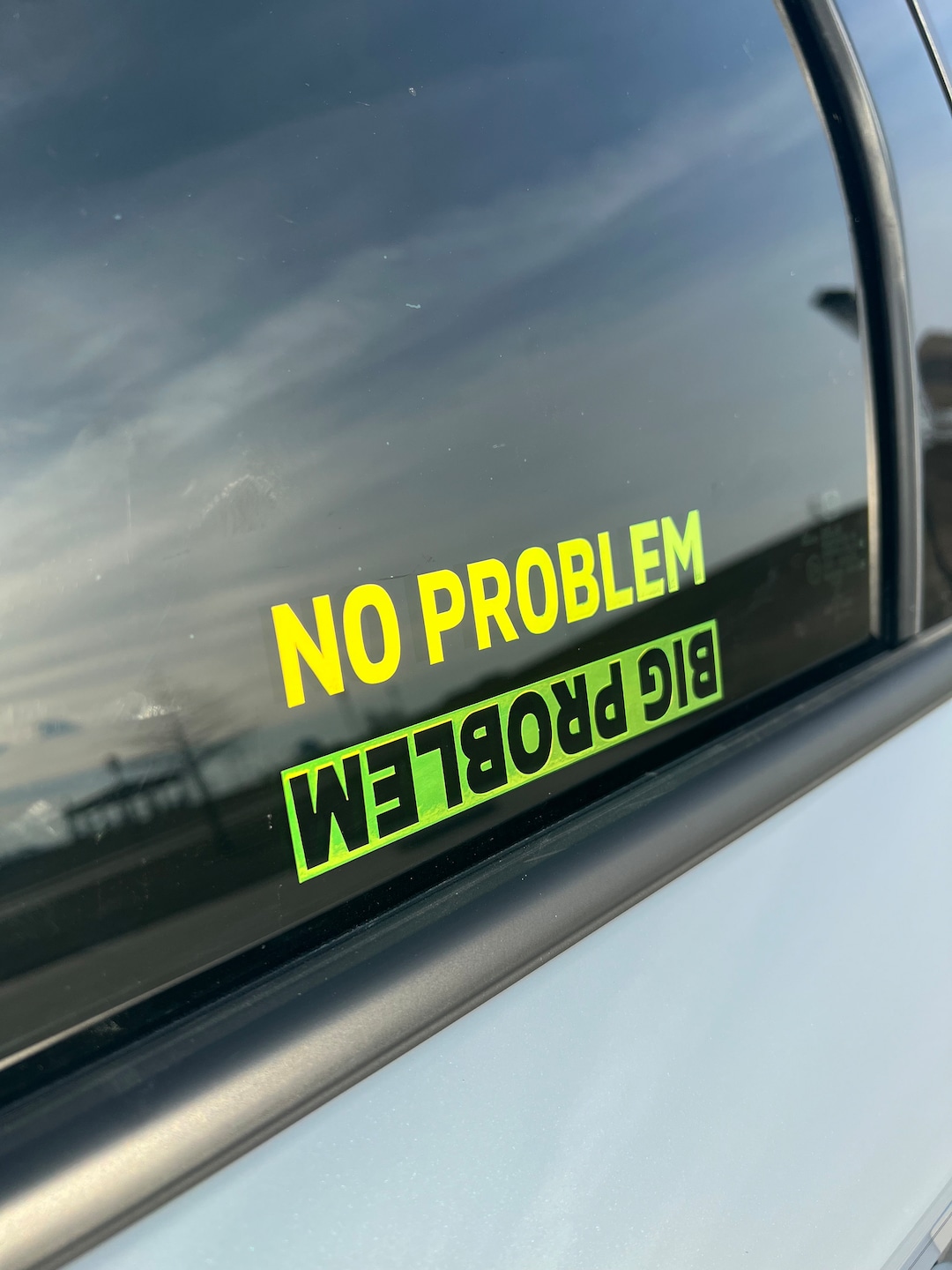 No Problem BIG PROBLEM Decal - Etsy