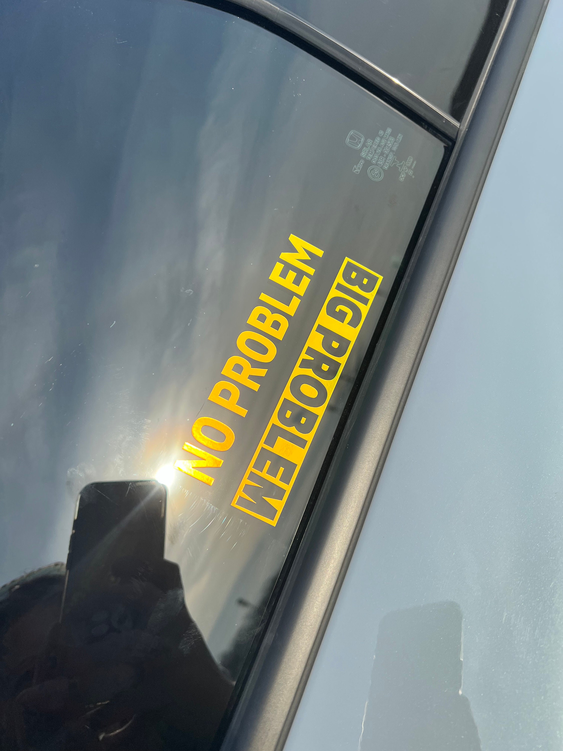 No Problem BIG PROBLEM Decal - Etsy