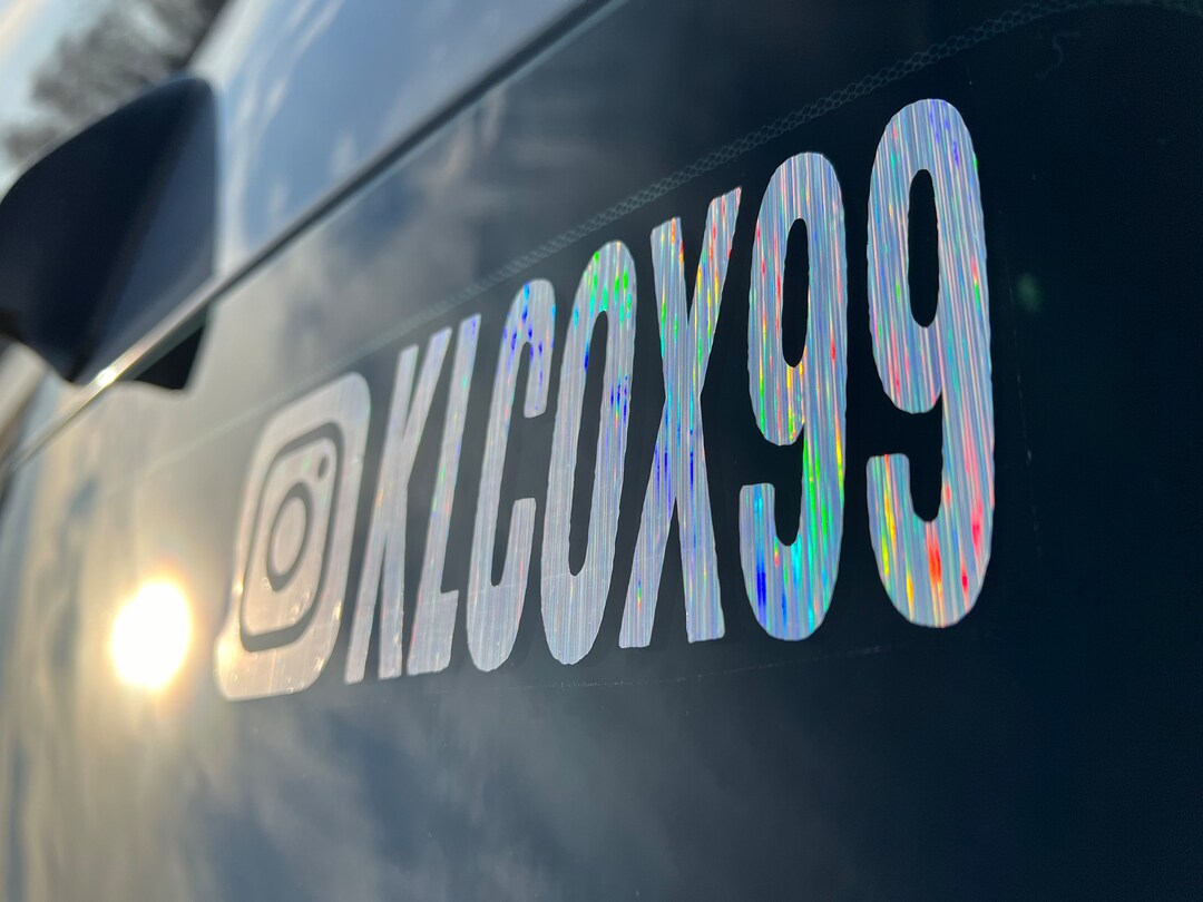 Custom Instagram Decals - Etsy