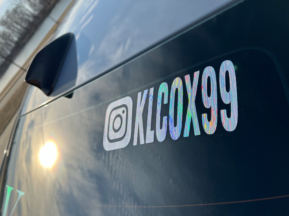 Custom Instagram Decals - Etsy