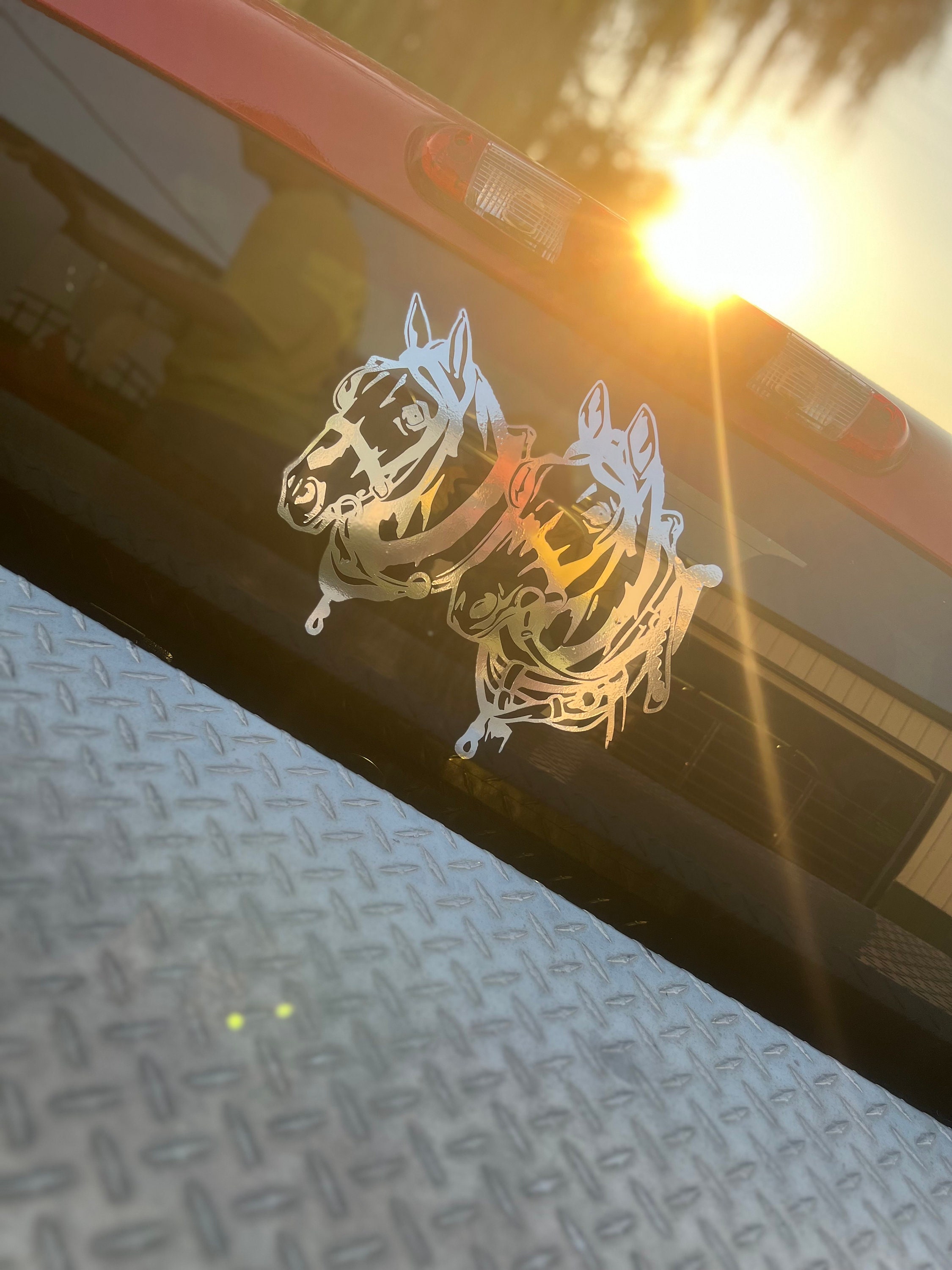 Draft Horse Pulling Decal - Etsy